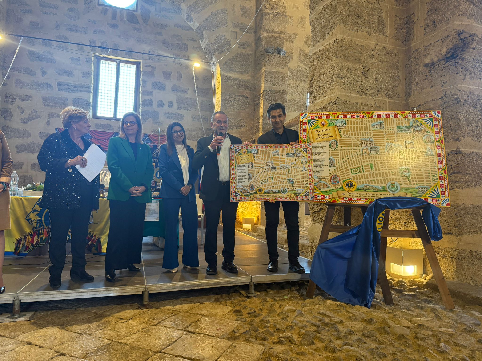 Partinico celebra i 40 anni dei Lions: donata alla città un’opera ...